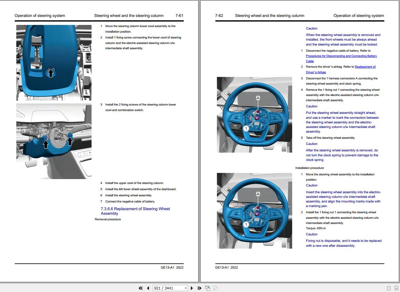 Geely Geometry C 2021 Workshop Manual