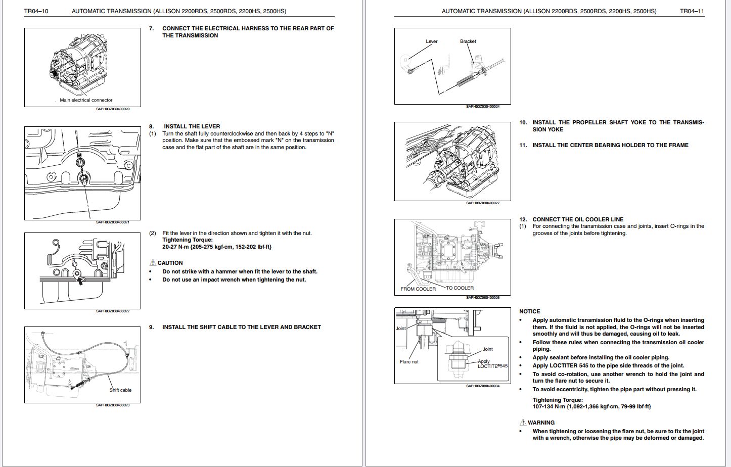 Hino Truck Conventional 600 L Series Chassis Workshop Manual WM ...