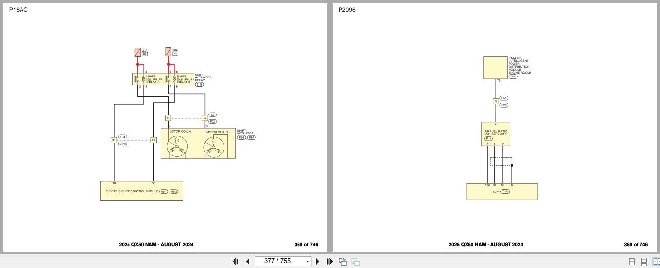 Infiniti QX50 J55 August 2024 - 2025 Wiring Diagrams