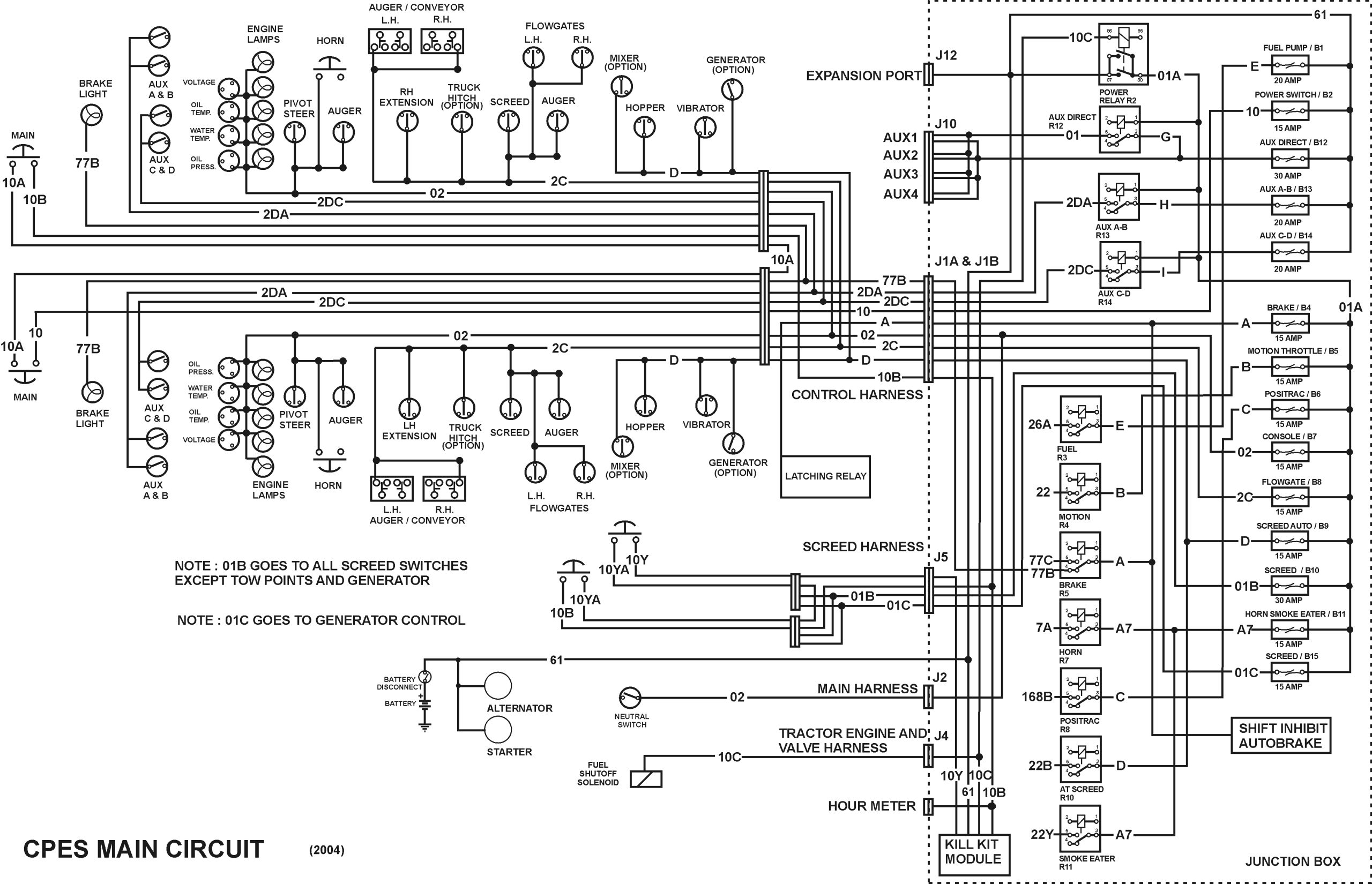 Ingersoll-Rand Blaw-Knox CPES Electrical Diagram
