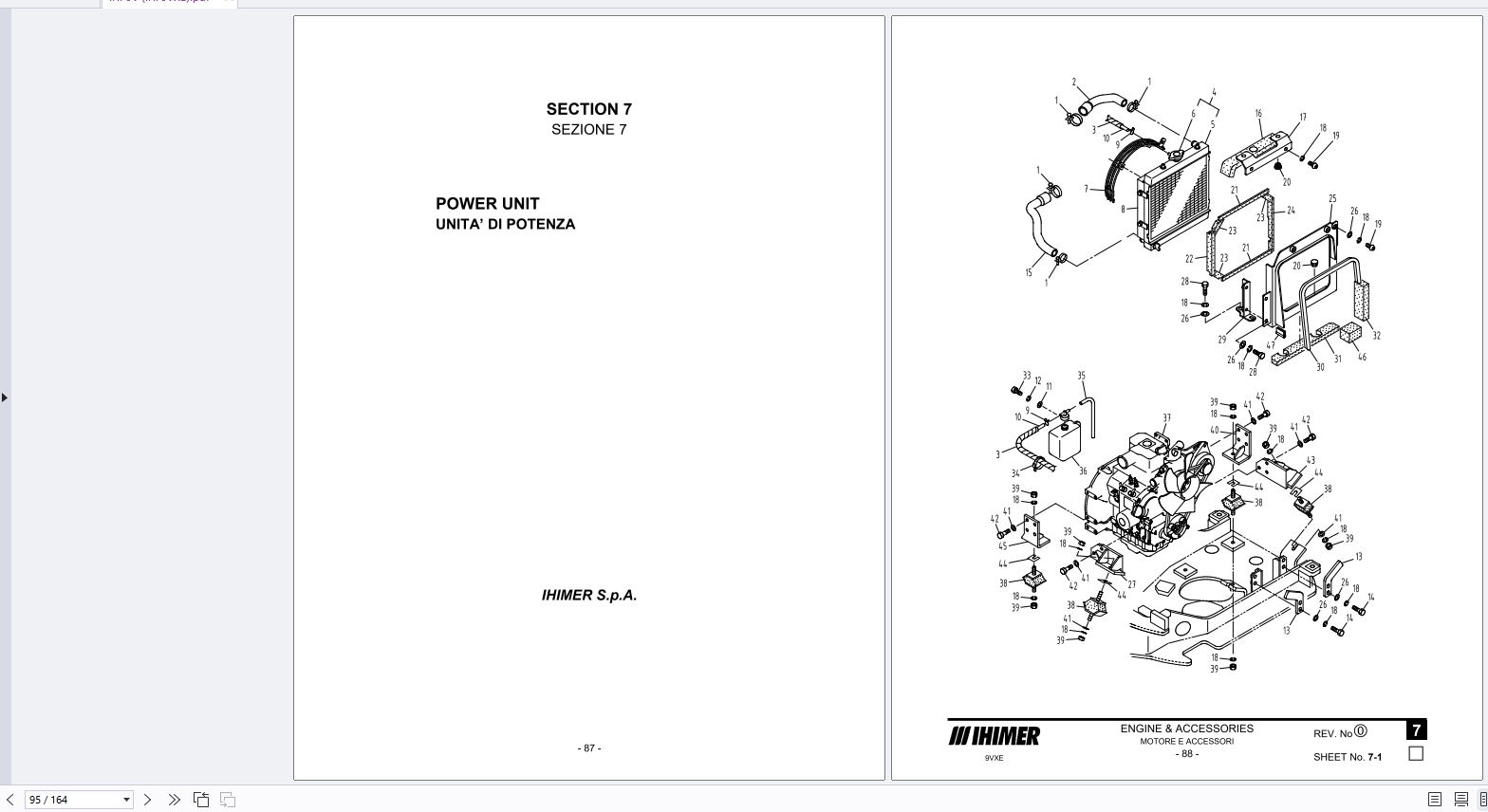 IНI Excavator Parts Manual PDF 552MB