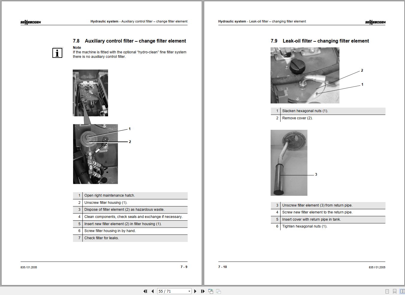 Sennebogen Material Handlers 835 M 835.0.611 Operating and Maintenance ...