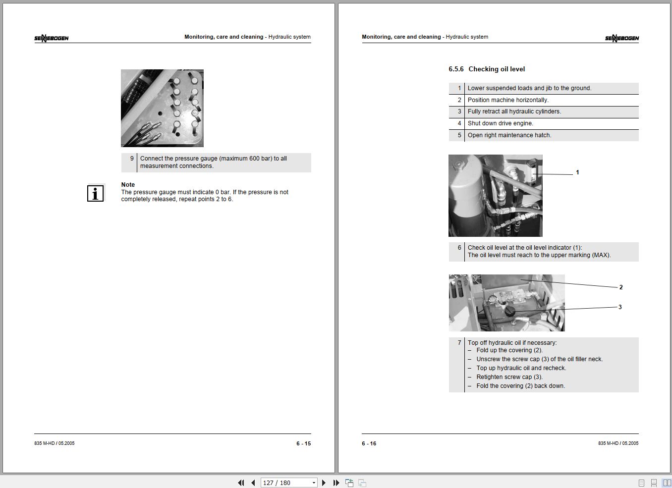 Sennebogen Material Handlers 835 M-HD 835.0.656 Operating Instructions