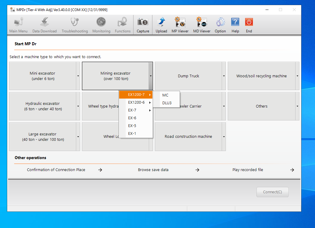 Hitachi MPDr Tier 4 v3.40 2025 Diagnostic Program Remote
