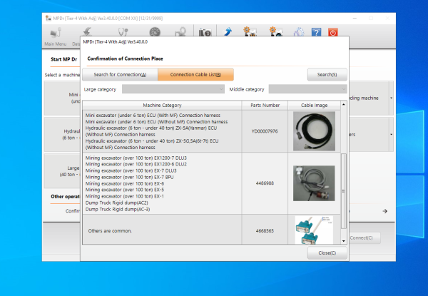 Hitachi MPDr Tier 4 v3.40 2025 Diagnostic Program Remote