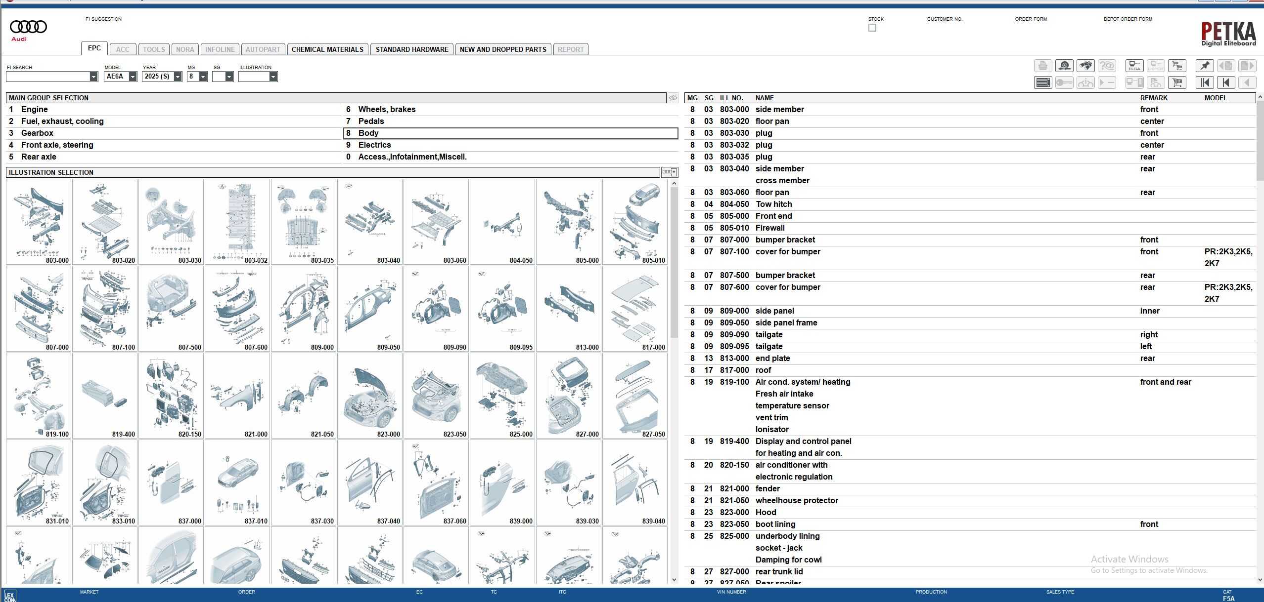 VMware Audi EPC 8.3 06.2025 1607 Spare Parts Catalog How To Install ...