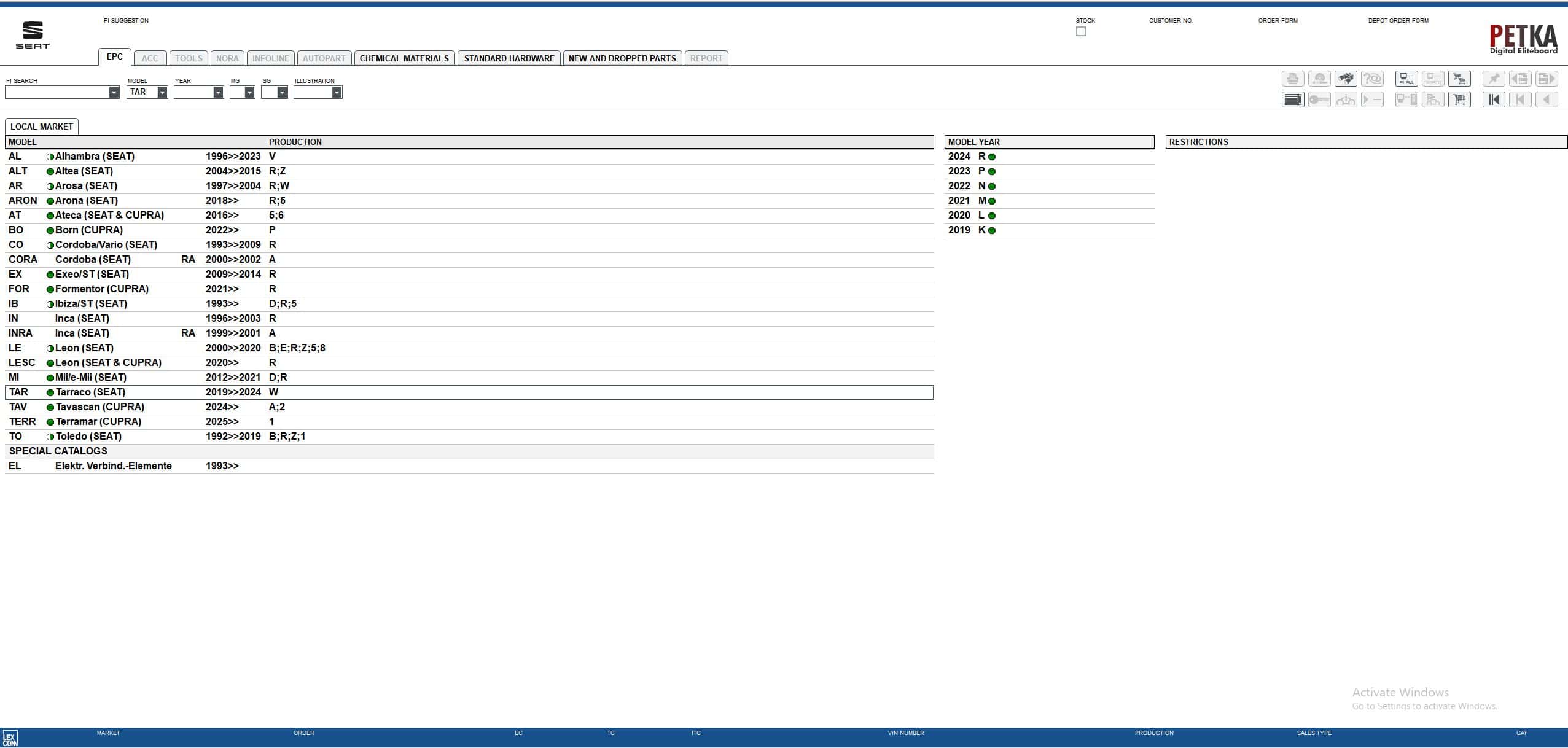 VMware Seat EPC 8.3 06.2025 1133 Spare Parts Catalog How To Install ...