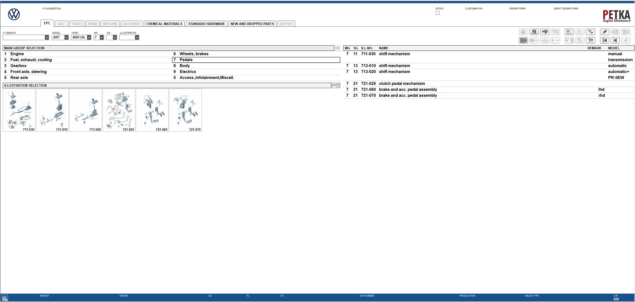 VMware Volkswagen Car EPC 8.3 06.2025 1607 Spare Parts Catalog How To ...