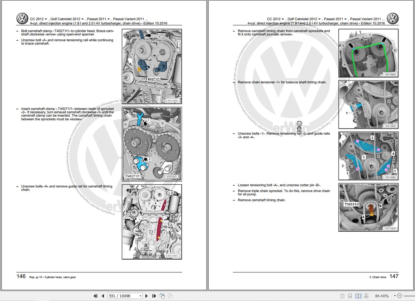 Volkswagen Sharan 7N 7N1 7N2 Workshop Manual 2010-2019