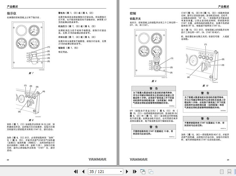Yanmar Engine TNV Series 2TNV70 to 74TNV106T Operation Manual 2014 ZH