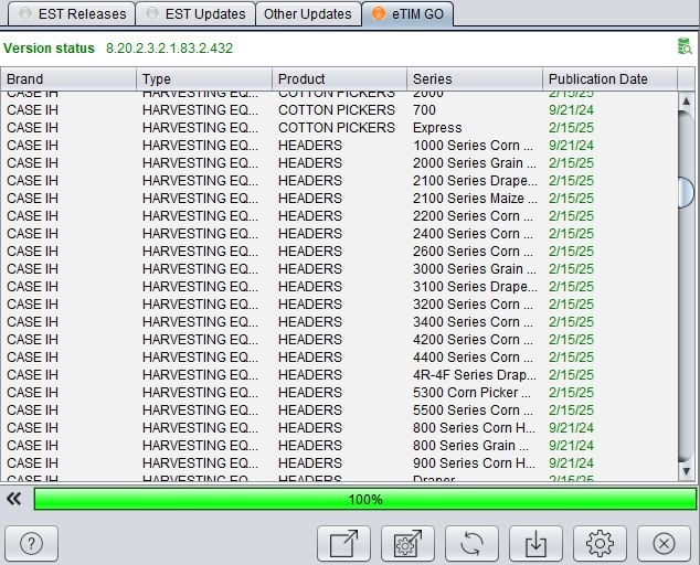 Case CNH EST 9.12 Controller 176 Etimgo 04.2025 Diagnostic Program Remote