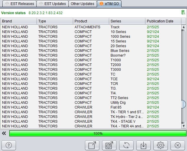 Case CNH EST 9.12 Controller 176 Etimgo 04.2025 Diagnostic Program Remote