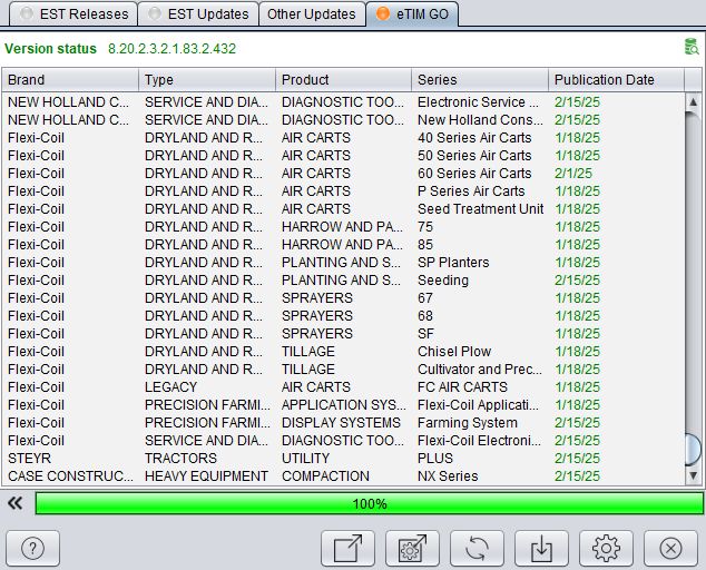 Case CNH EST 9.12 Controller 176 Etimgo 04.2025 Diagnostic Program Remote