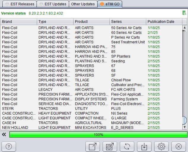 Case CNH EST 9.12 Controller 176 Etimgo 04.2025 Diagnostic Program Remote
