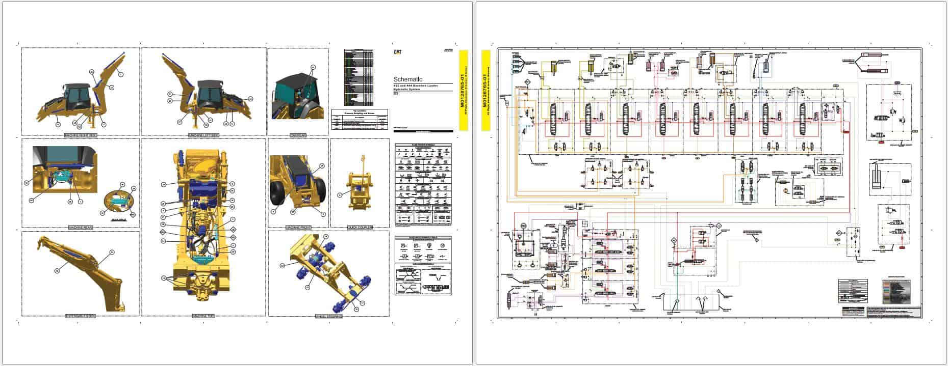 Caterpillar Backhoe Loader Electrical Hydraulic Schematics PDF Update ...