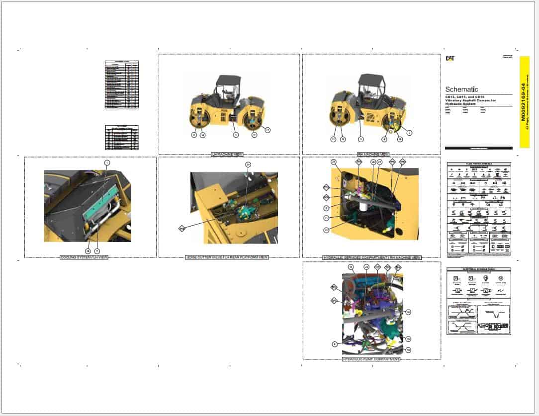 Caterpillar Paving Compactor Electrical Hydraulic Schematics PDF Update ...