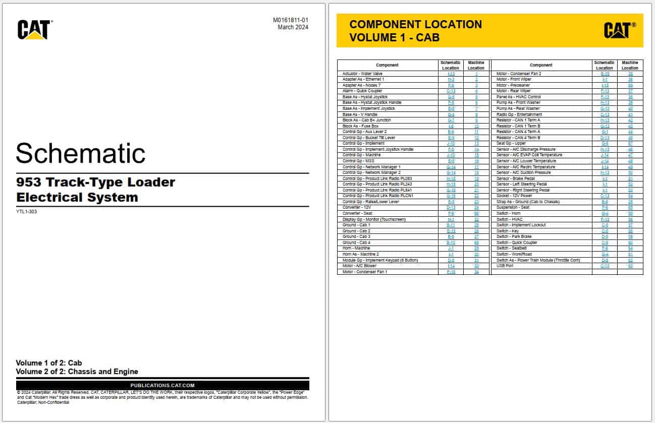 Caterpillar Track-Type Loader Electrical Hydraulic Schematics PDF ...