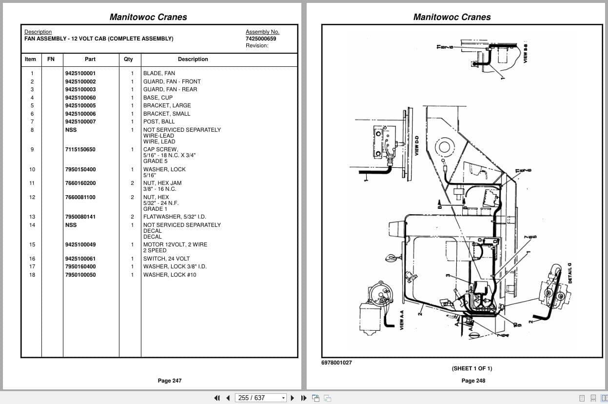 Grove Crane RT625 51236 Parts Manual 2018