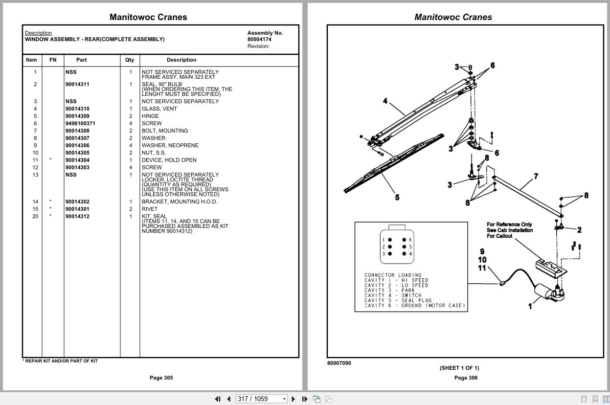 Grove Crane RT890E 232926 Parts Manual 2019