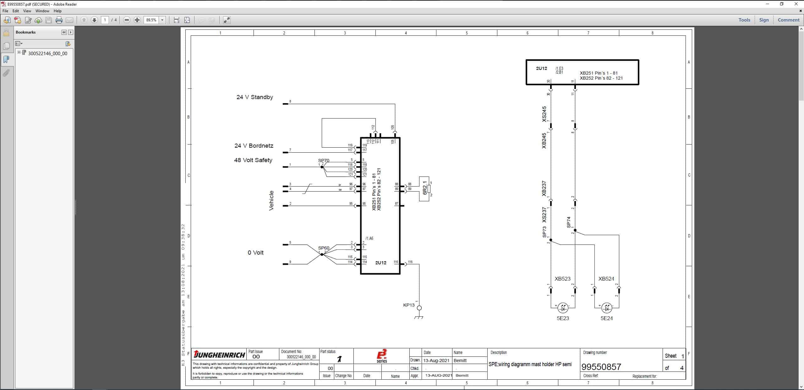 JUNGHEINRICH SH v4.37.13 DE13 Deutsche 02.2025 Service Schematic Program
