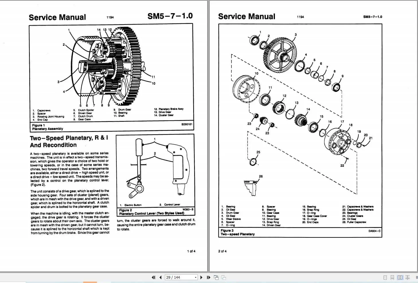 Link Belt Crane API-238 Service Manual