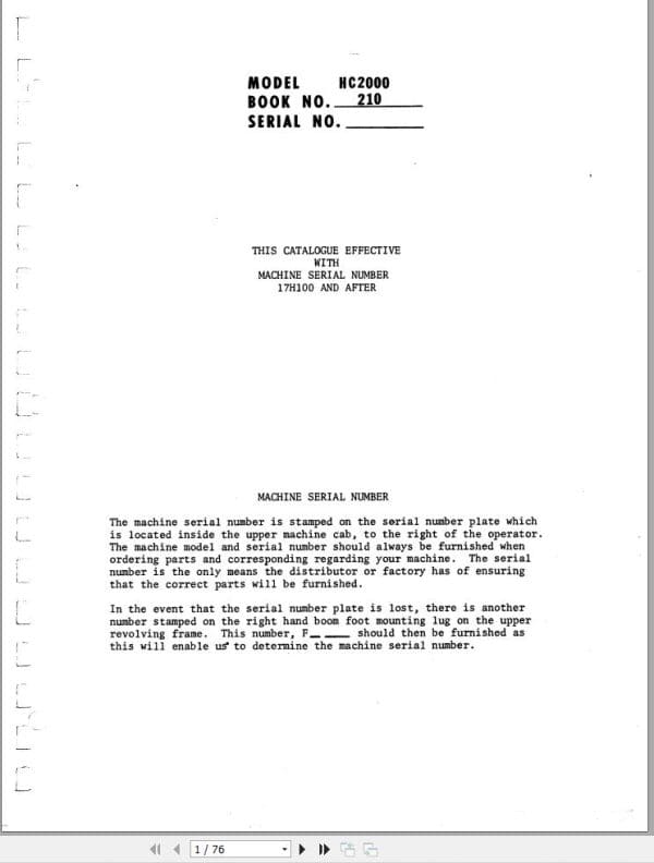 Link Belt Crane HC-2000 Operation Manual 210