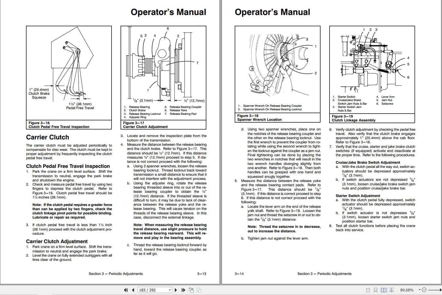 Link Belt Crane HC-278H Operation Manual