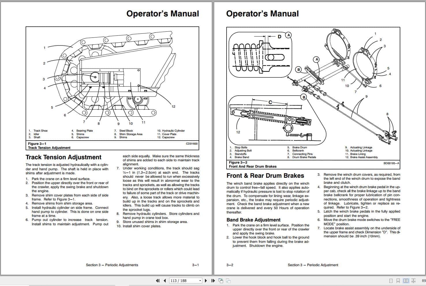 Link Belt Crane LS-248H Operation Manual