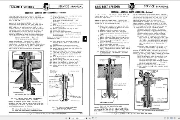 Link Belt Crane LS-52 LS-58 LS-68 Operation Manual 174