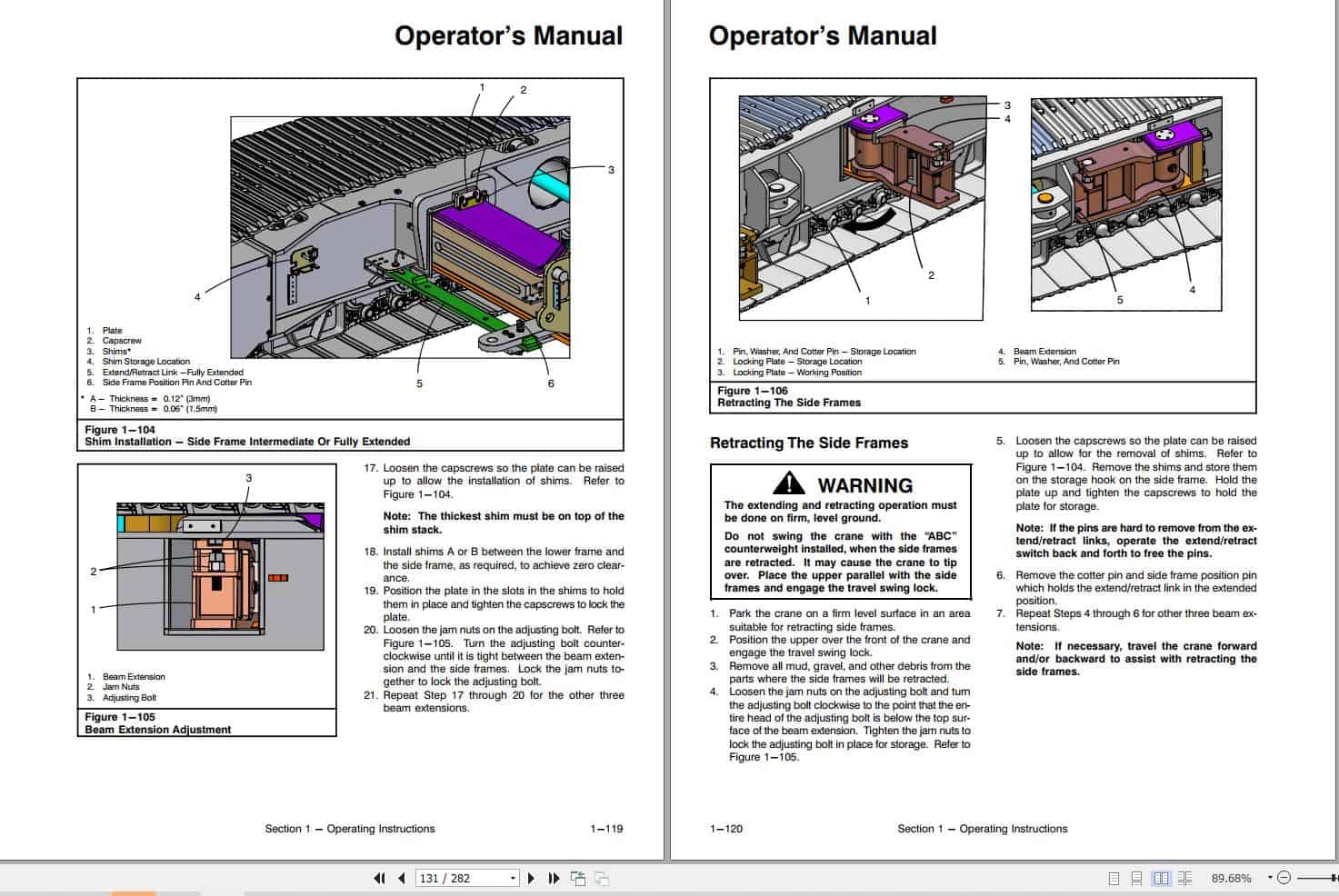 Link Belt Crane TCC-750XP Operation Manual