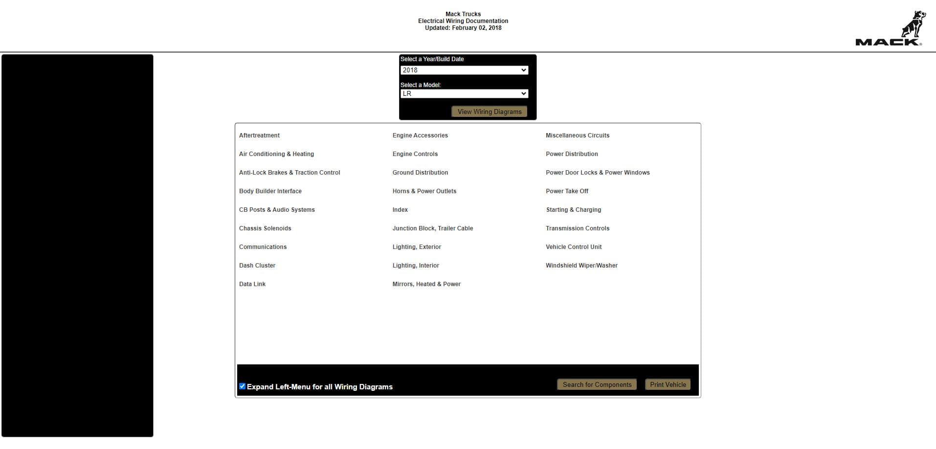 Mack Trucks 2000-2018 Electrical Wiring Diagrams