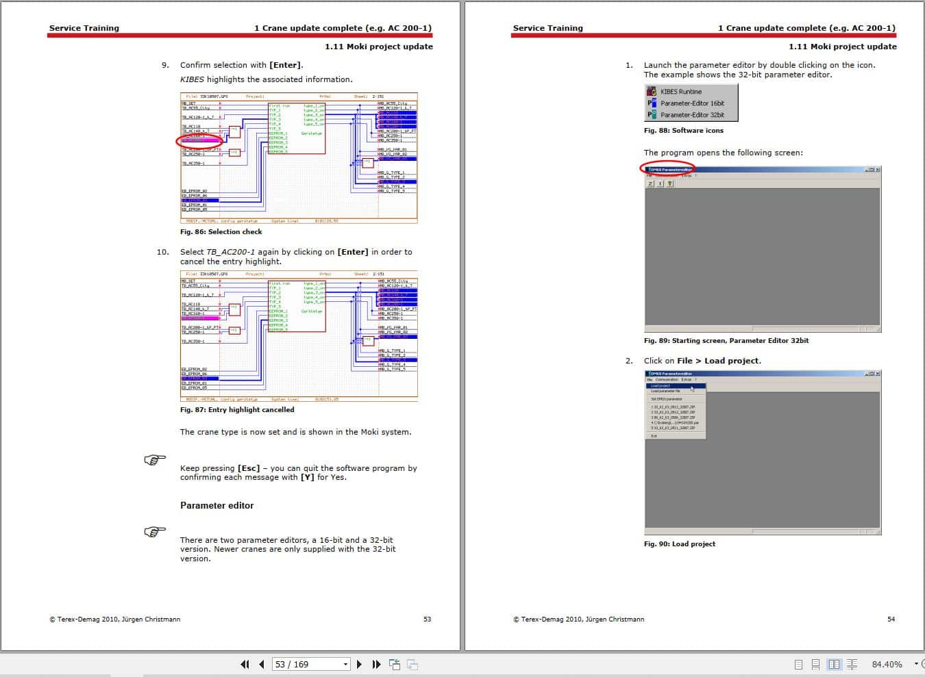 Terex Software Programming AC - Cranes Service Training