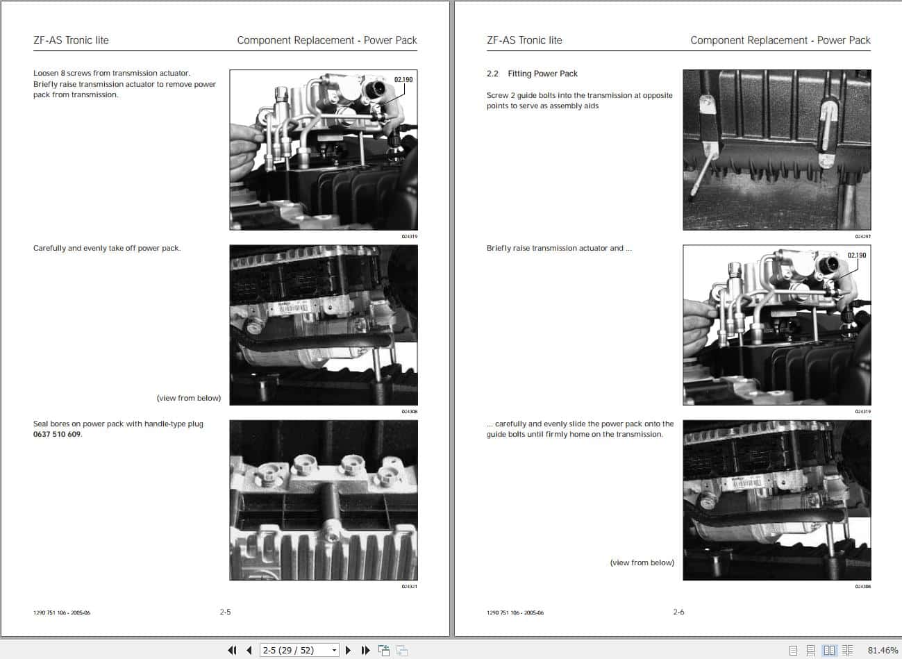 ZF Transmission Astronic Lite Repair Manual EN DE