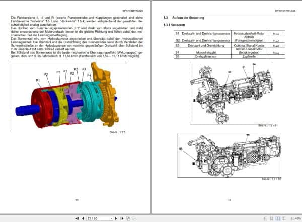 ZF Transmission ECCOM Diagrams and Operating Manual EN DE