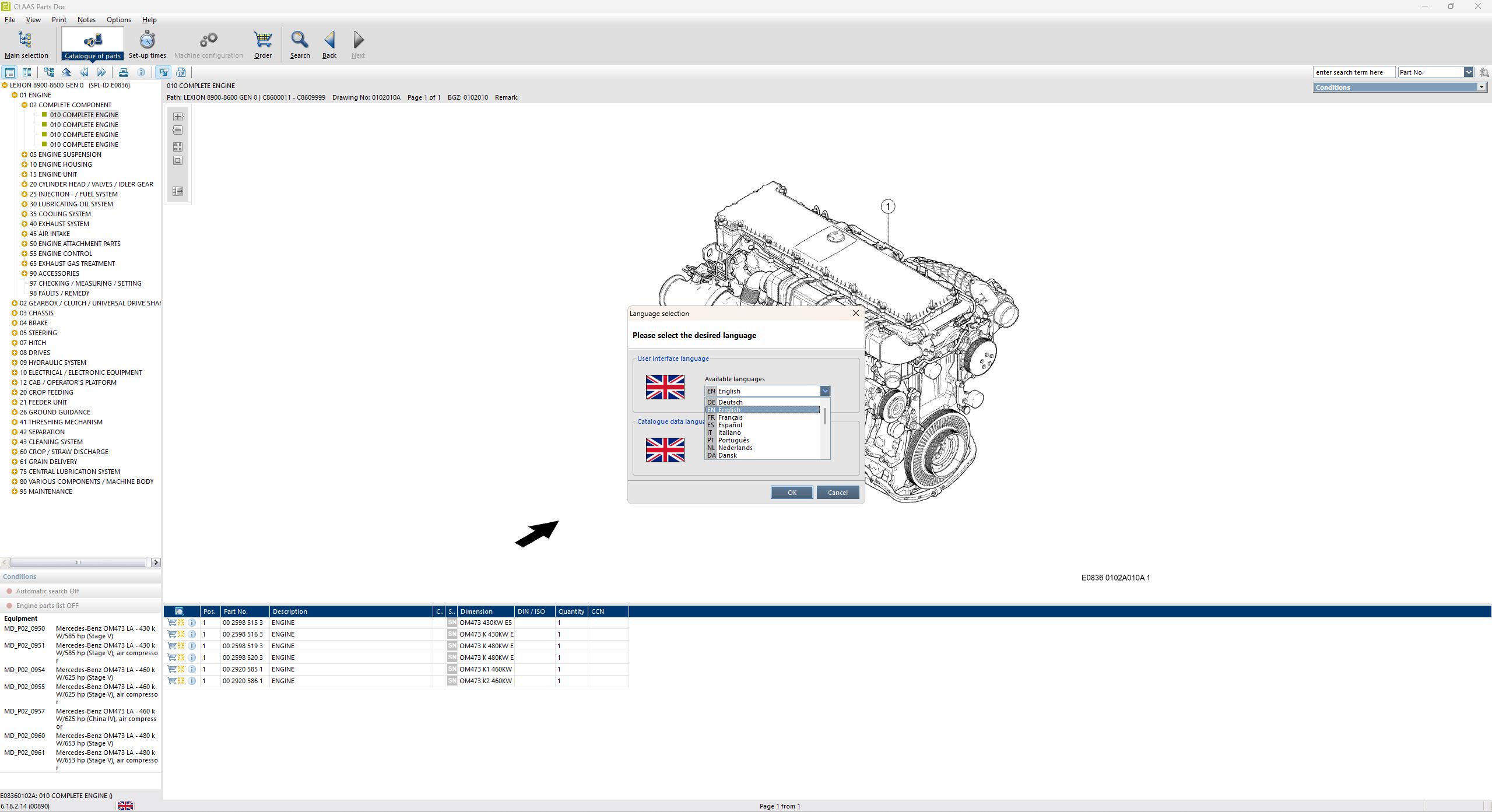Claas Parts Doc 2.2 07.2025 890 EPC Spare Parts Catalog Program