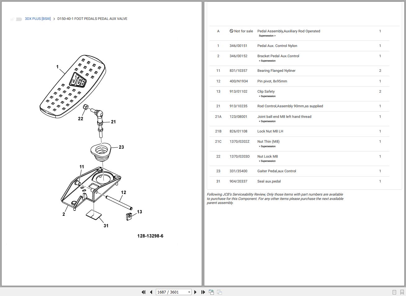 JCB Heavy Equipment Spare Parts Catalog PDF 2025