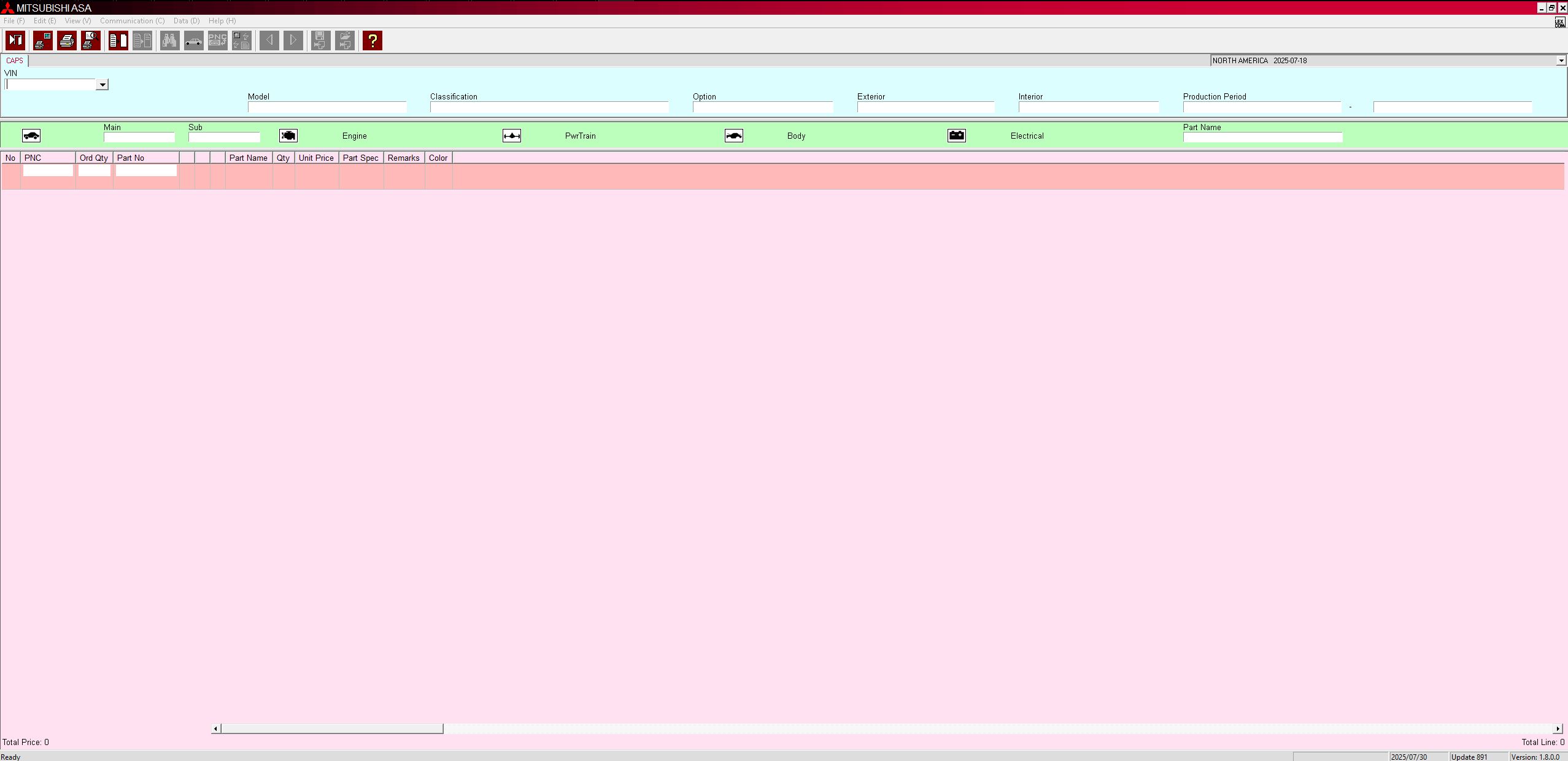 Mitsubishi EPC MMC ASA 07.2025 Spare Parts Catalog Program How To ...