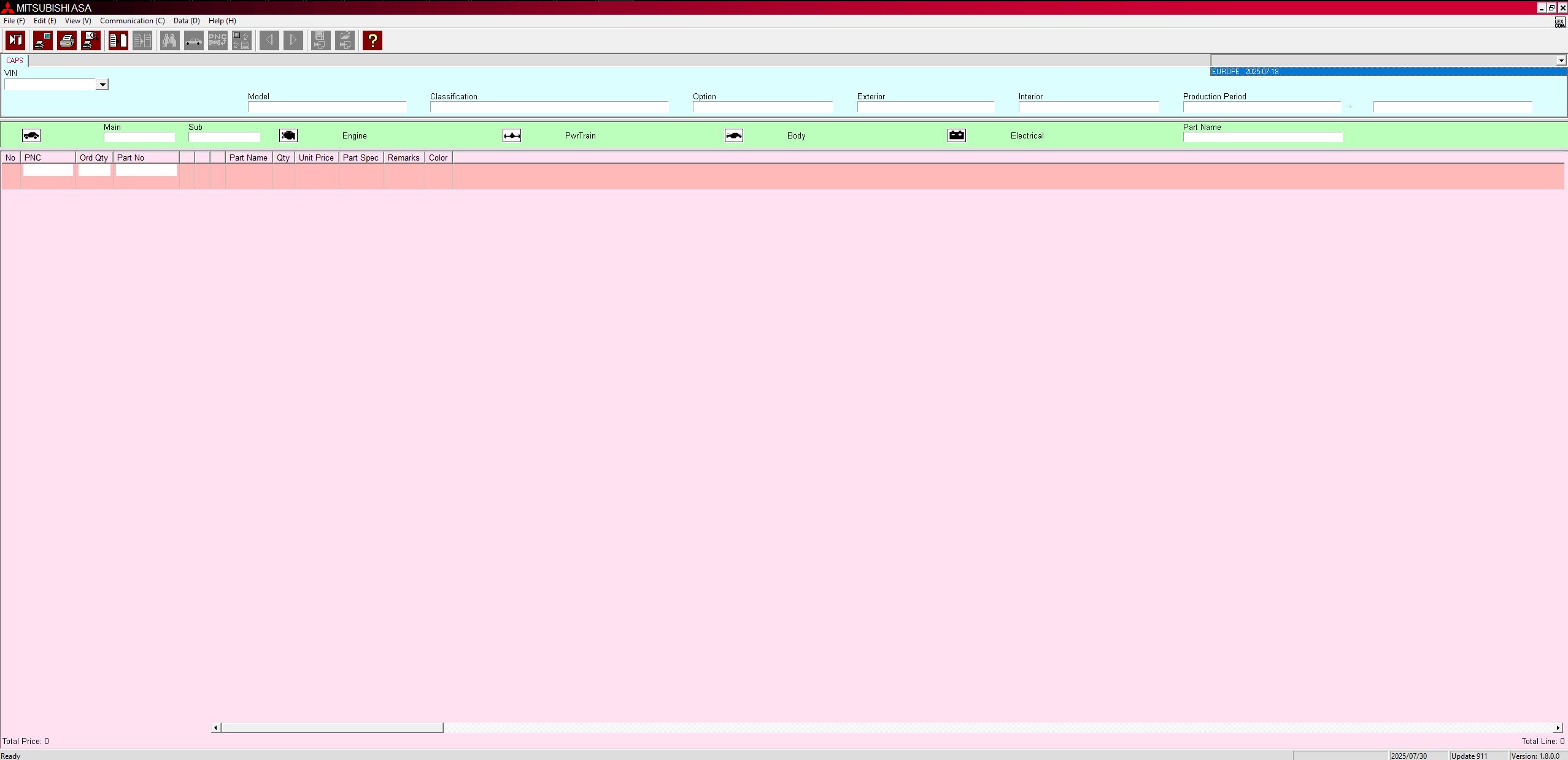 Mitsubishi EPC MMC ASA 07.2025 Spare Parts Catalog Program How To ...