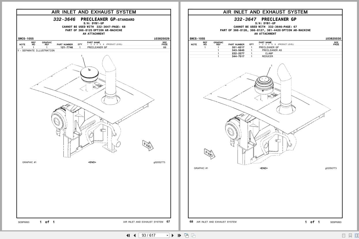 CAT Wheel Loader 930K Parts Manual SEBP6893 2013