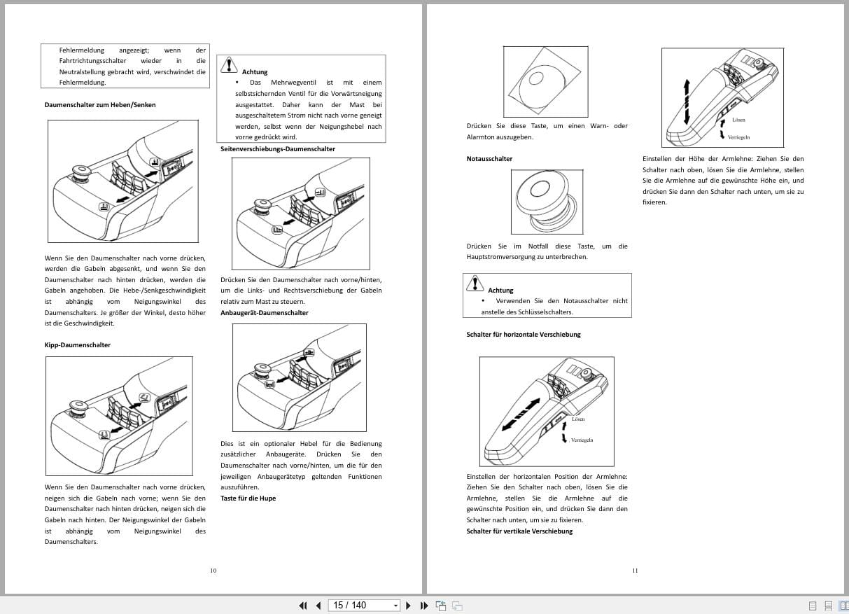 Hangcha XC Series 1.5t-3.8t CPD15-XCY2 to CPD38-XCY2-SI Operation ...