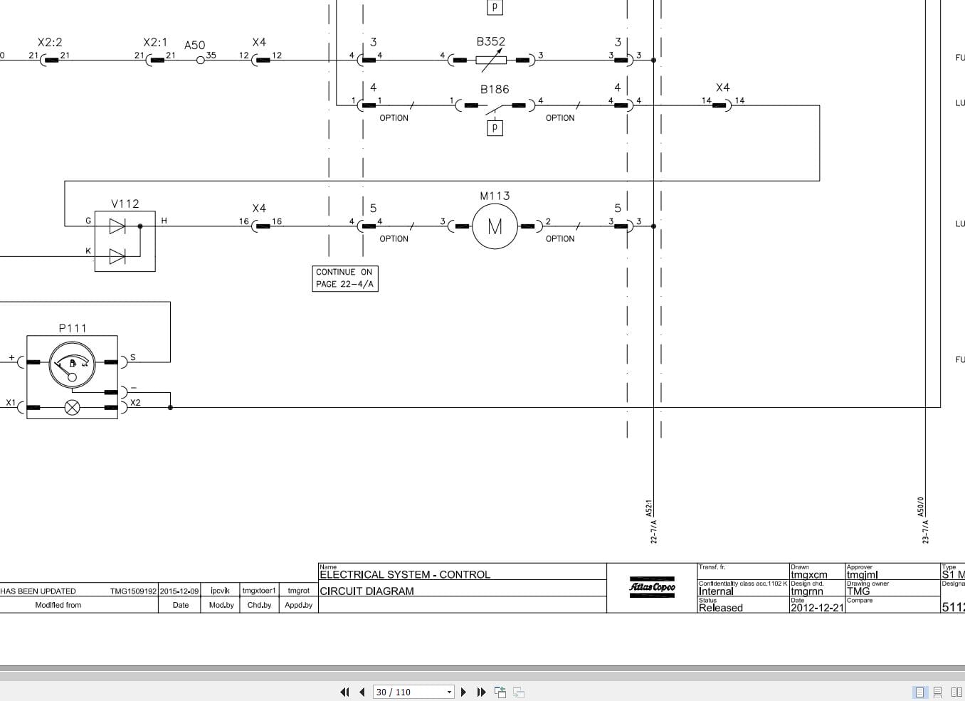 Atlas Copco Boomer S1D Hydraulic Electrical Schematic 8999200700 EN