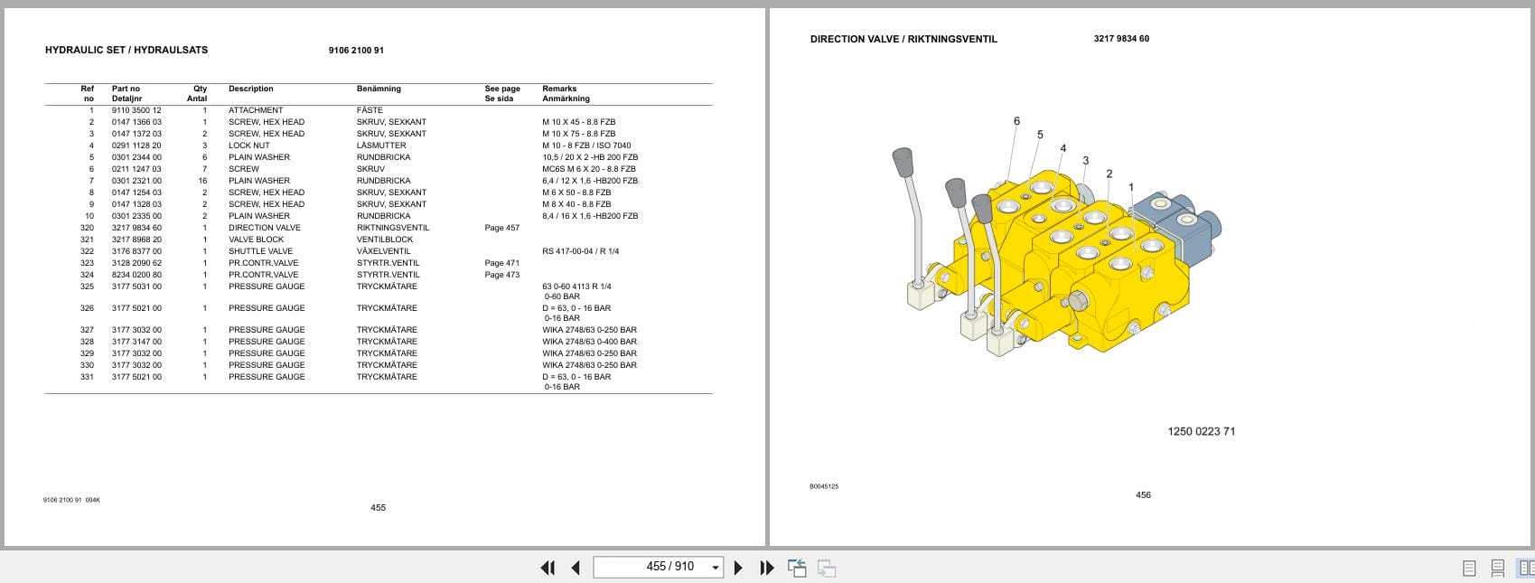 Atlas Copco Boomer S1D Spare Parts Catalog 8991814300