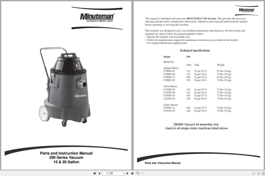 Minuteman Tank Vacuum Manual Archives - Auto Repair Software-Auto EPC ...
