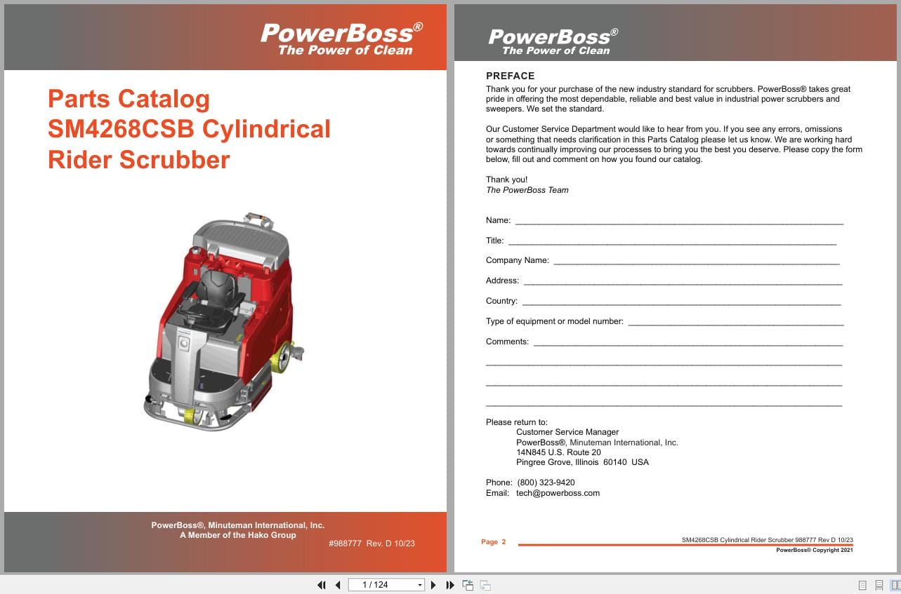 PowerBoss Cylindrical Rider Scrubber Manual Archives - Auto Repair ...