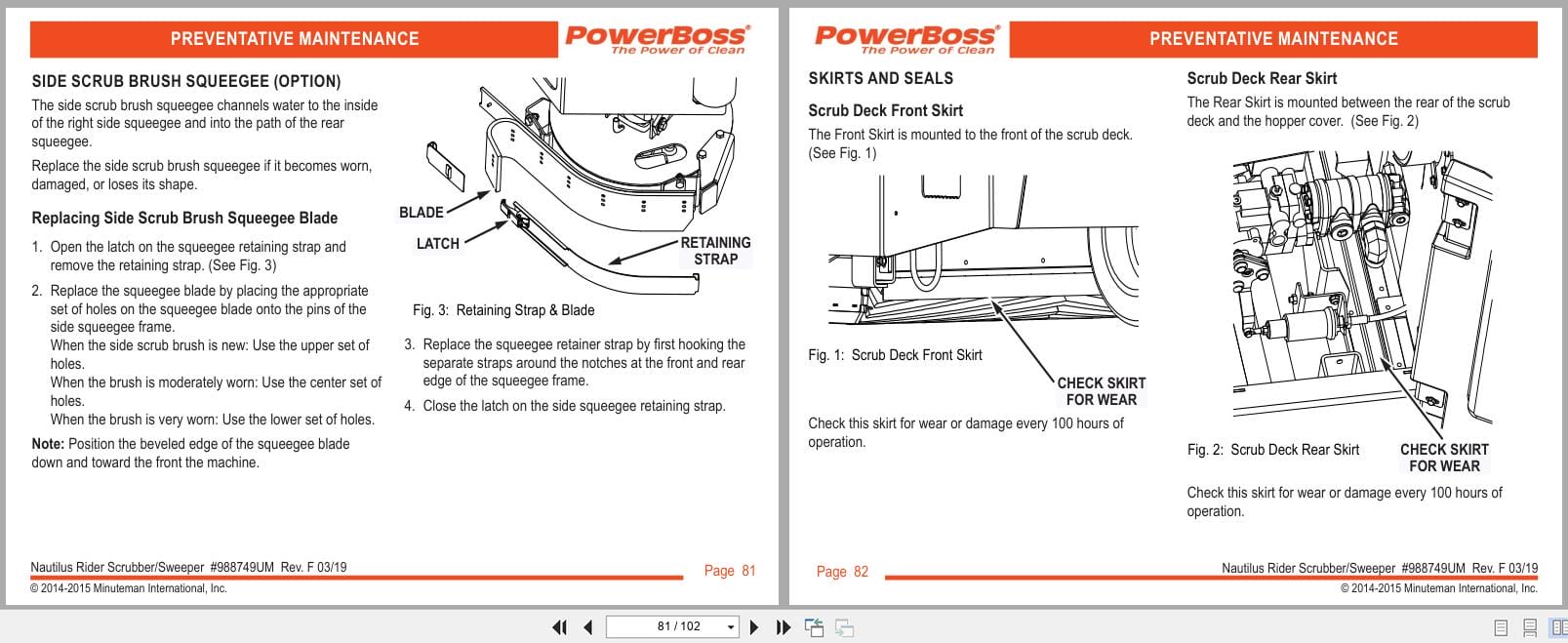 PowerBoss Nautilus Sweeper PB45DSL To PB45LPCE User Manual 988749UM 2019