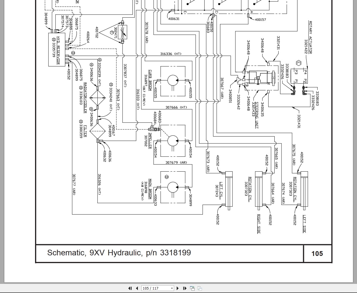 PowerBoss Sweeper Armadillo SW-9XR To AM9LPG Parts Manual Wiring ...