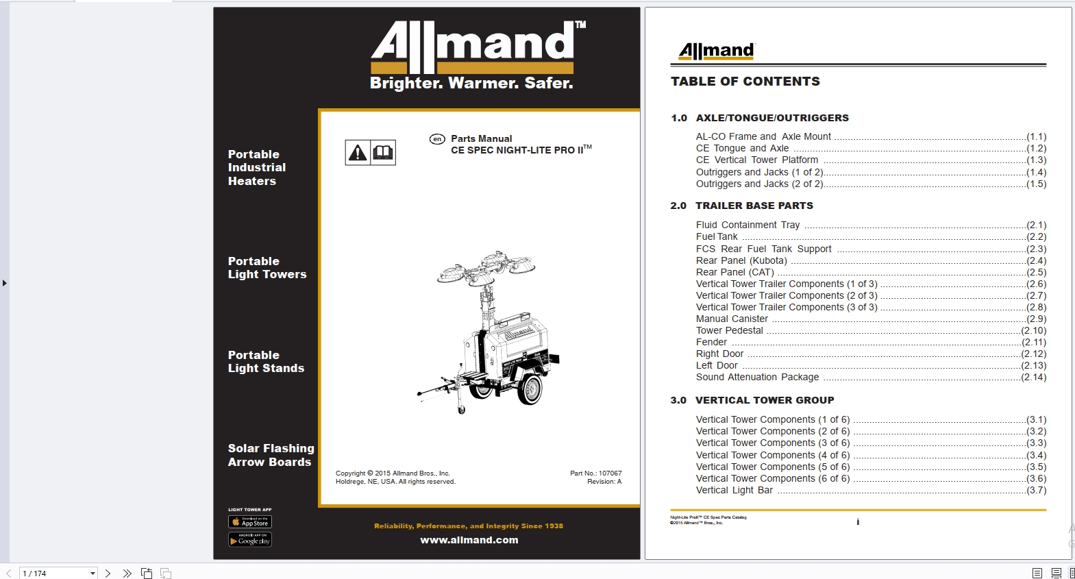 Allmand Parts Operators Manual Wiring Diagram PDF 1.86GB