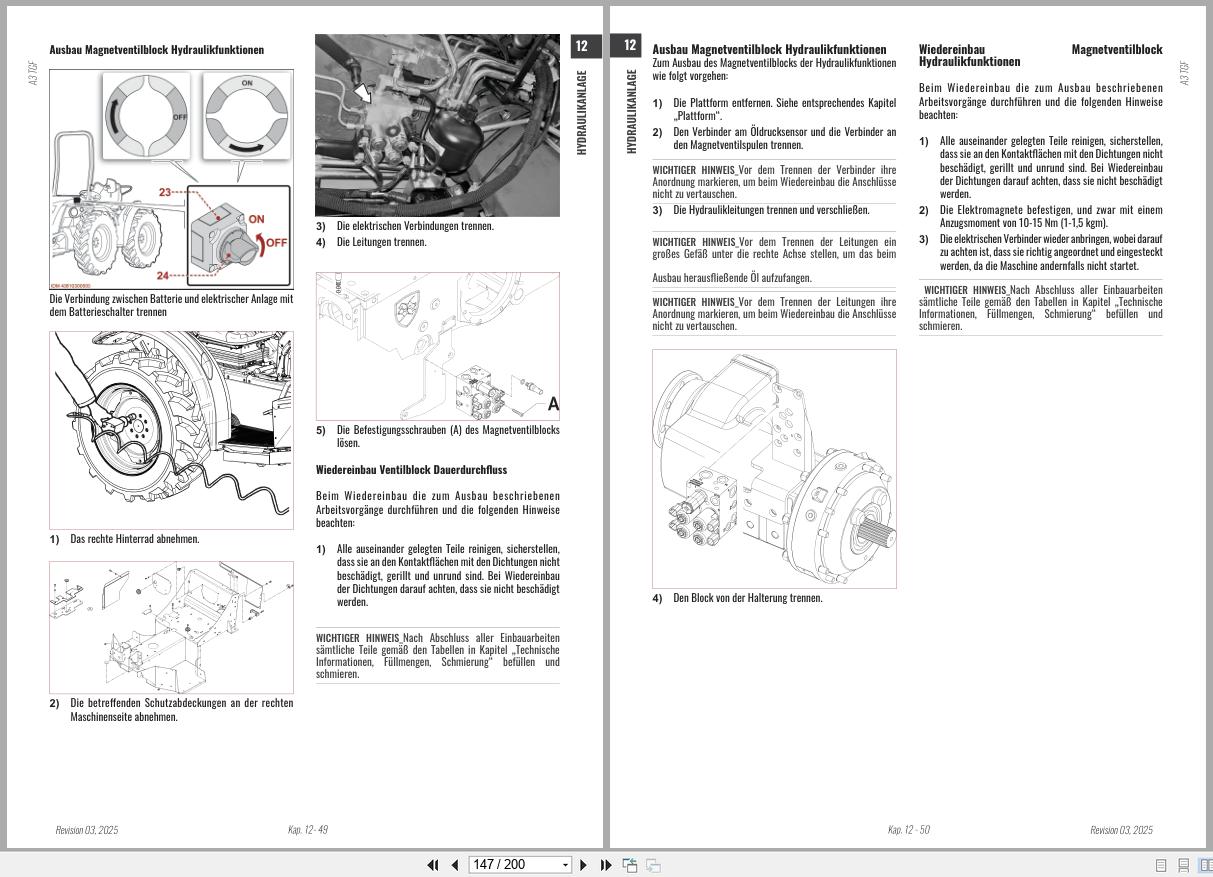 Antonio Carraro Tractor Ergit R TGF7900 to TGF10900 Hydraulic Workshop ...