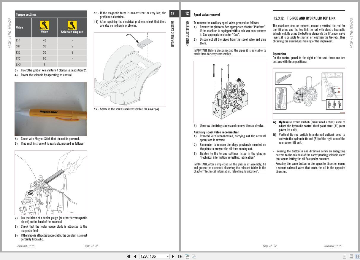 Antonio Carraro Tractor Ergit R TRX7900 to TRG10900 Hydraulic Workshop ...