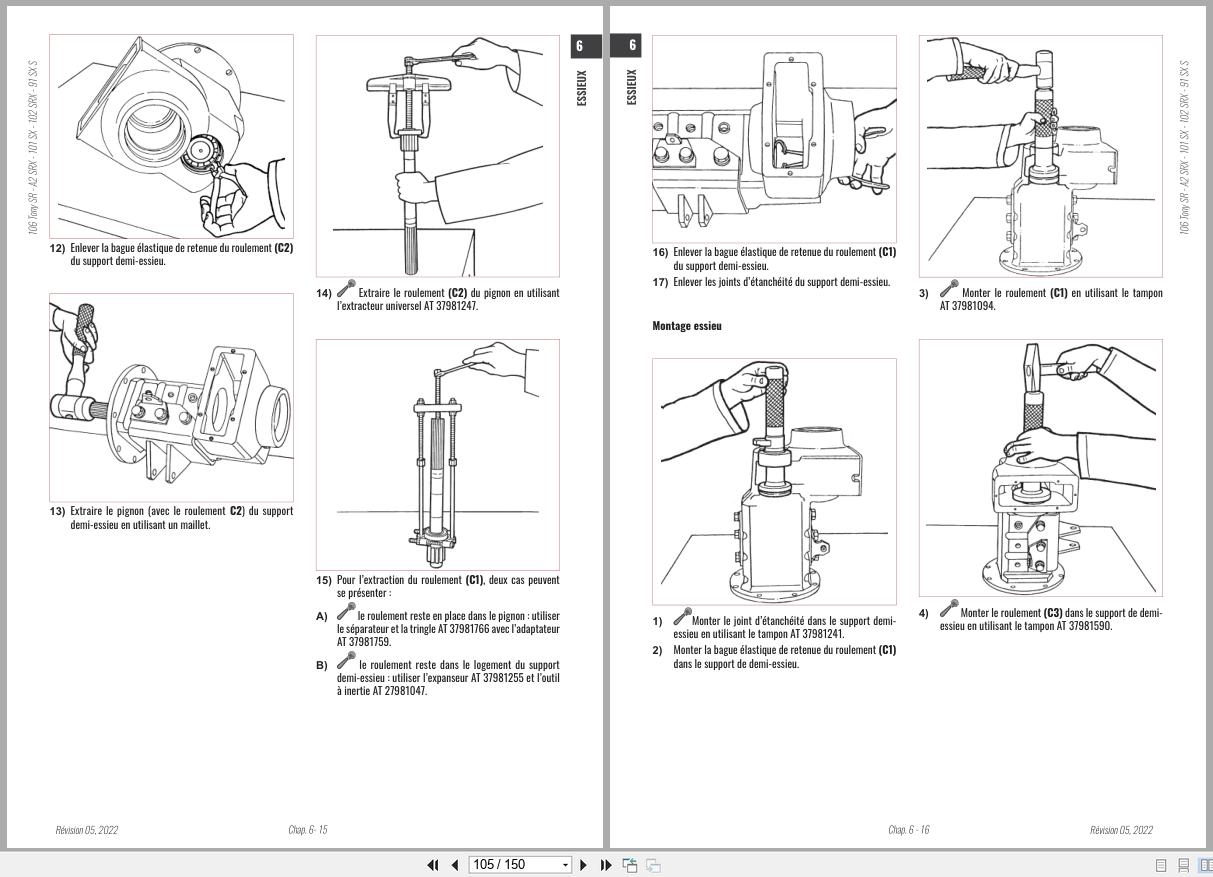 Antonio Carraro Tractor Series Ergit R SRX7900R to SRX10900R Axles ...